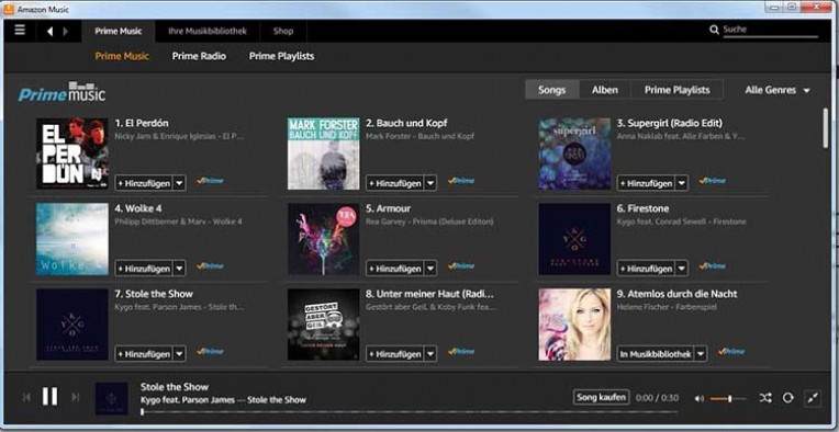 Amazon Music am PC nutzen über die Software › Lösungen & Tipps