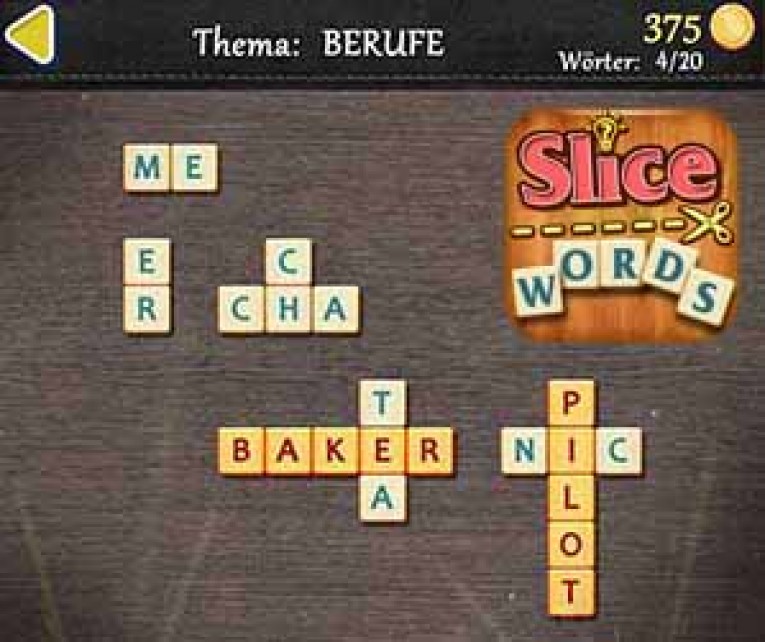 Slice Words Lösung aller Level mit Hinweisen › Lösungen & Tipps
