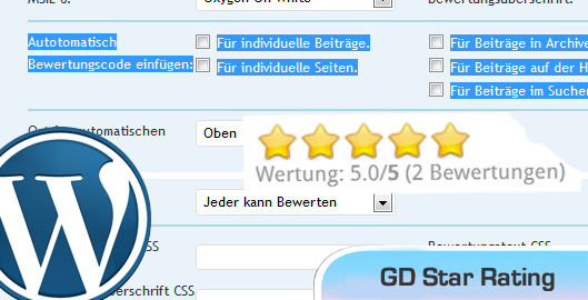 Wordpress – GD Star Rating Position im Template verändern › Lösungen & Tipps